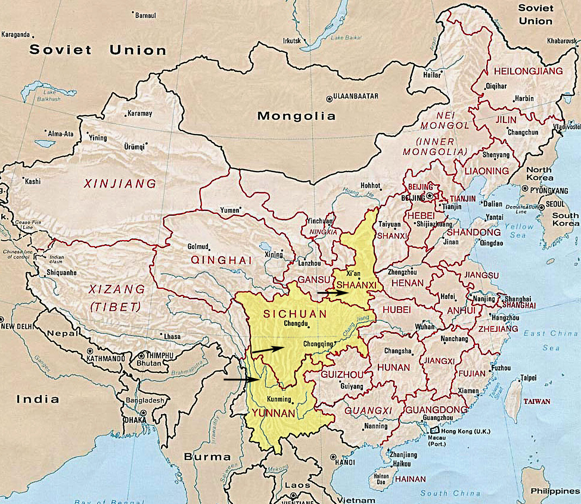 Map Of China Provinces And Major Cities ~ CIELOYLECHE Map Of China Provinces And Major Cities ~ CIELOYLECHE