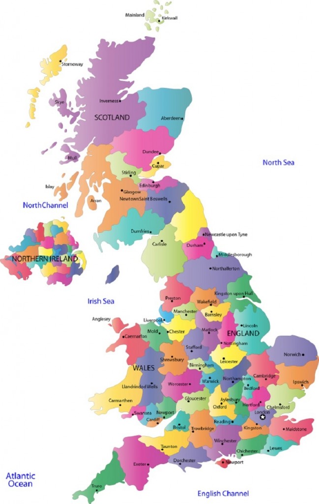Largest Most Detailed UK (England) Map and Flag – Travel Around The ...