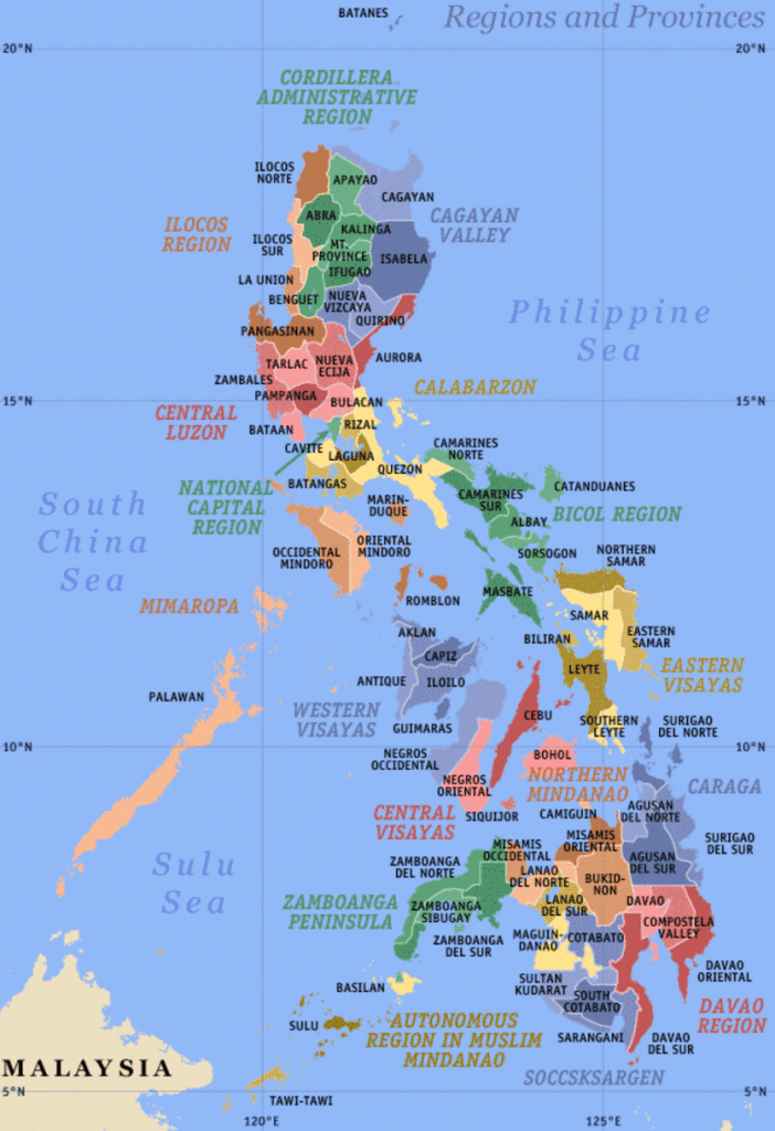 Largest-Most Detailed Philippines Map and Flag – Travel Around The ...