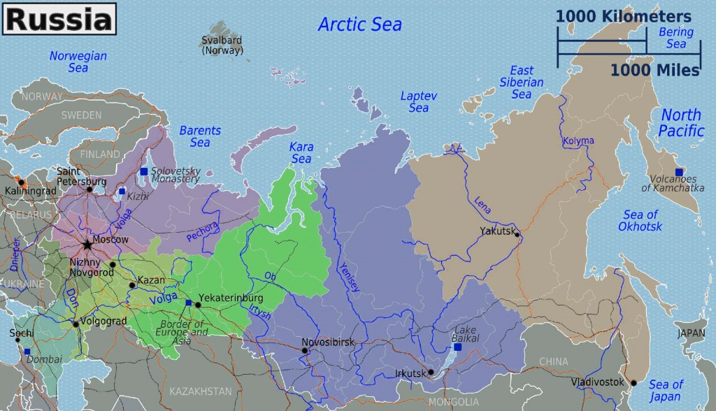 Largest, Most Detailed Map and Flag of Russia – Travel Around The World ...